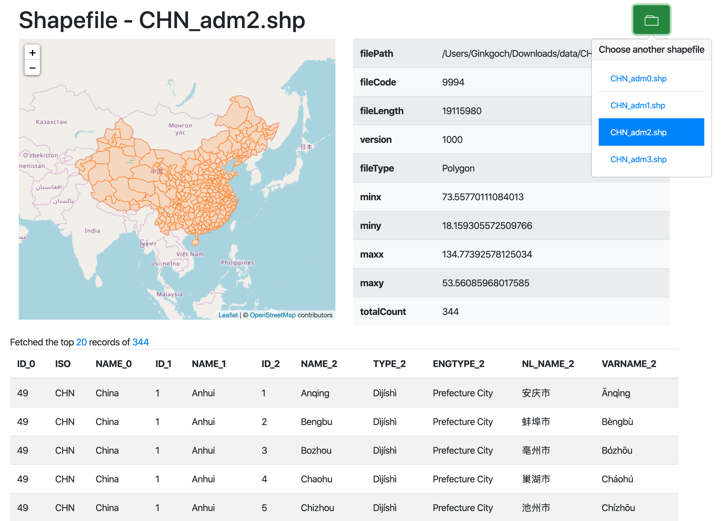 MAPSHAPER -A Herramienta para editar archivos ShapeFile, Geojson ...
