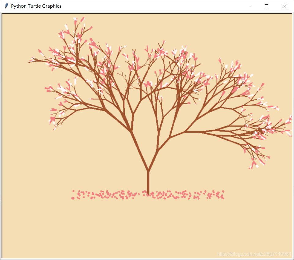 Python实现浪漫的樱花与烟花雨樱花雨带字的python代码 Csdn博客