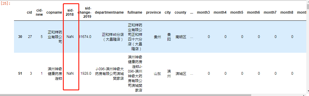 python——pandas——设置dataFrame某列为空值（NaN）_dataframe赋值为nan-CSDN博客