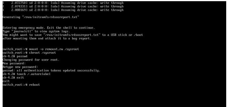 Redhat系统重置root密码_redhat5.8修改root密码-CSDN博客