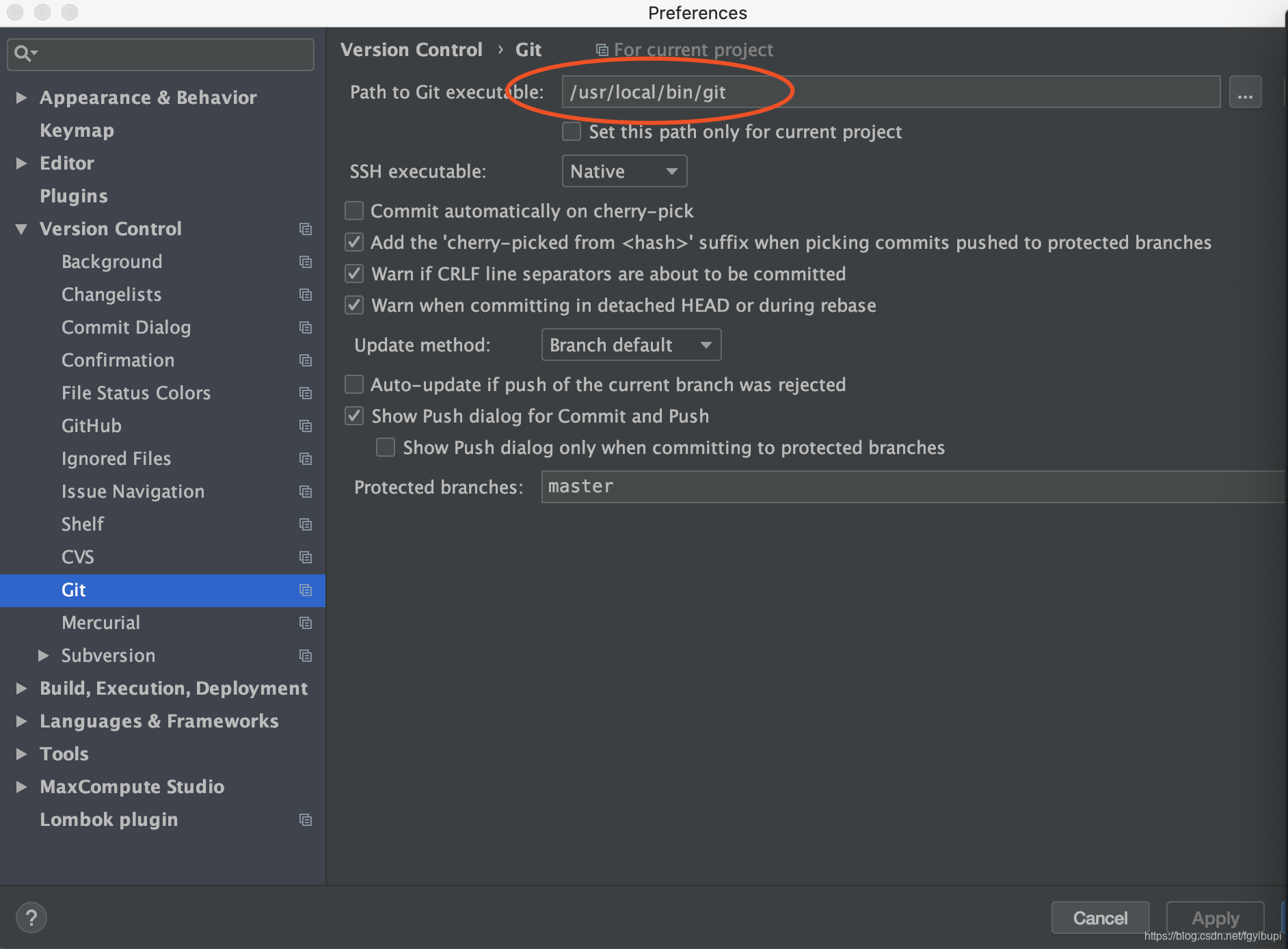 Mac升级系统后,idea中git无法使用:xcrun Error Invalid Active Developer Pathmac系统升级之后idea中git Csdn博客 7223