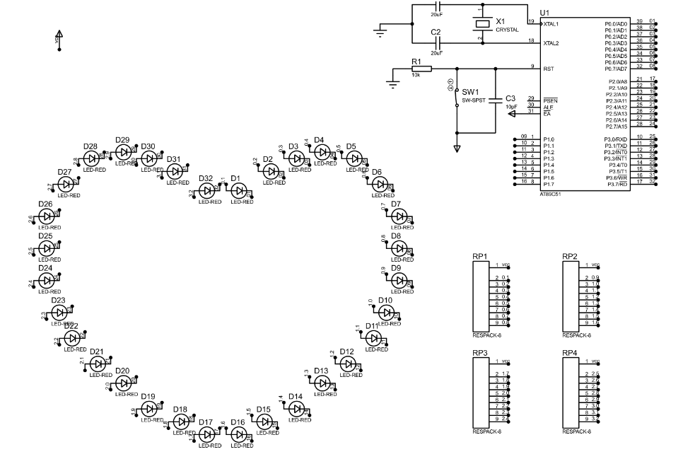 89c51单片机32个心形流水灯_32个led心形闪烁的程序-CSDN博客