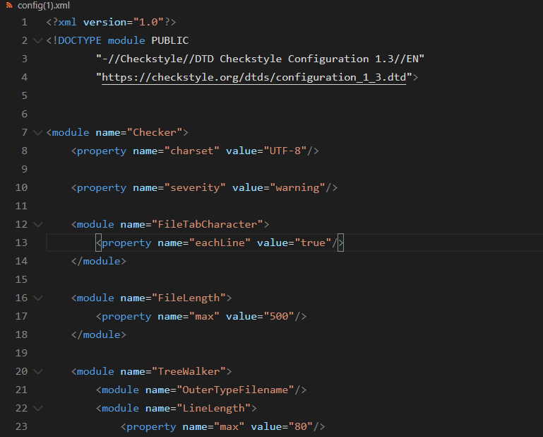 IDEA导入checkstyle的xml文件报错cant initialize modul treewalker( ´･д･)ﾉ_com.puppycrawl.tools.checkstyle ...