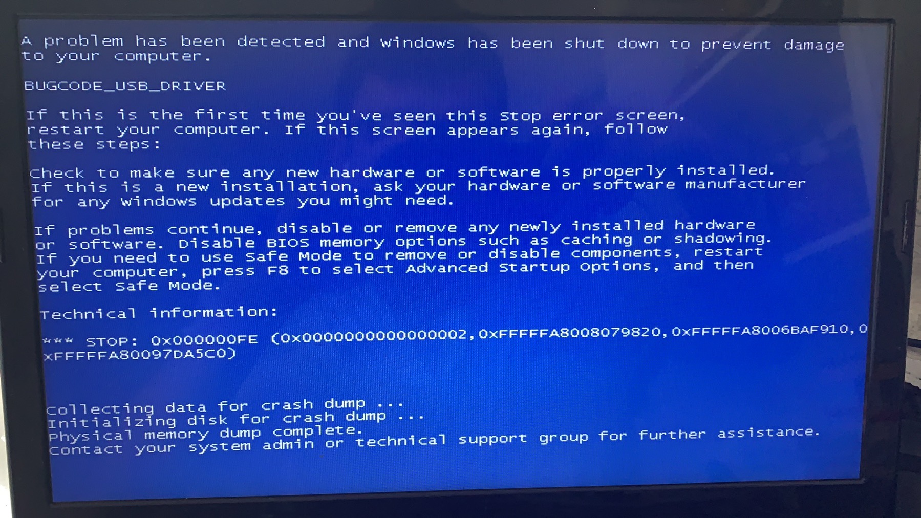 win7 启动蓝屏 STOP: OXOOOOOOFE_a problem has been detected and windows has been s-CSDN博客