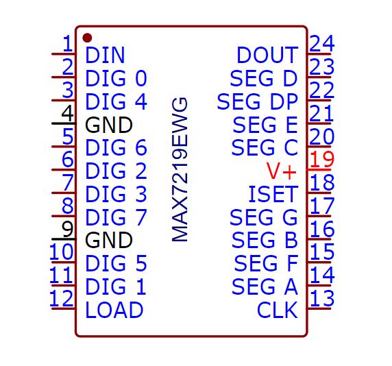 MAX7219芯片笔记_7219不工作模式-CSDN博客
