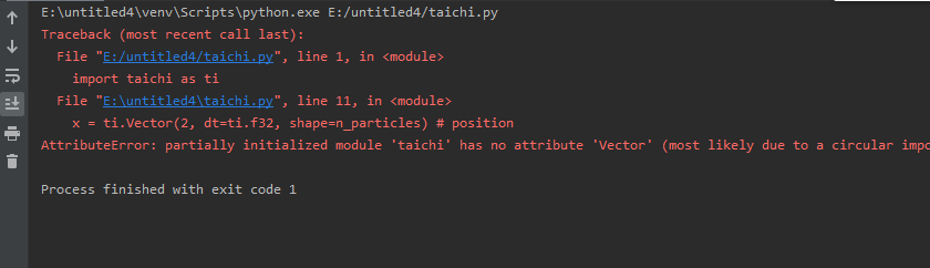 module 'taichi' has no attribute 'Vector'问题（无法识别 pip 下载的包）_no module named 'taichi-CSDN博客