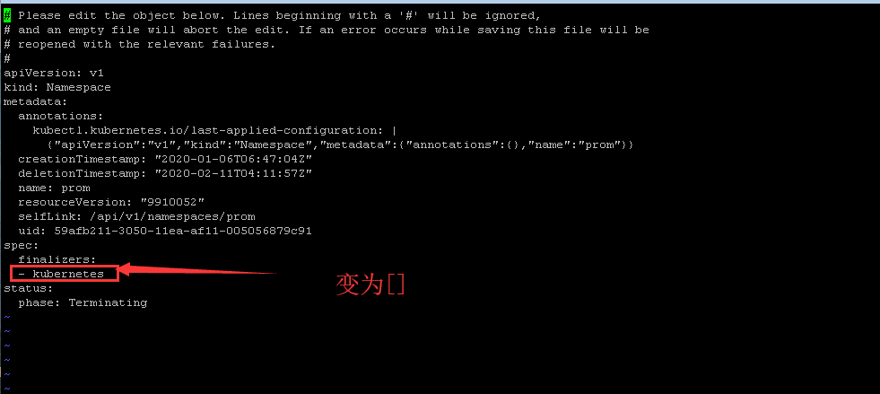 k8s namespace 一直处于Terminating_error updating ns user-45q22 status: operation can-CSDN博客