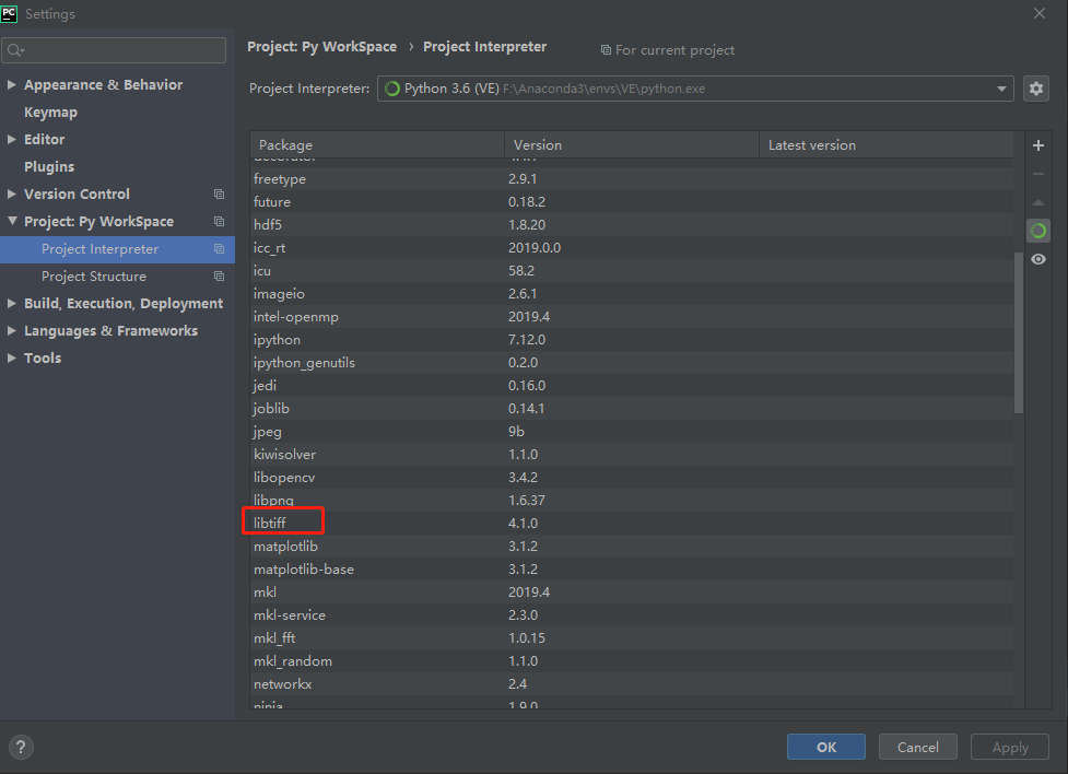 Anaconda_python3.6 安装libtiff包_pycharm安装libtiff-CSDN博客
