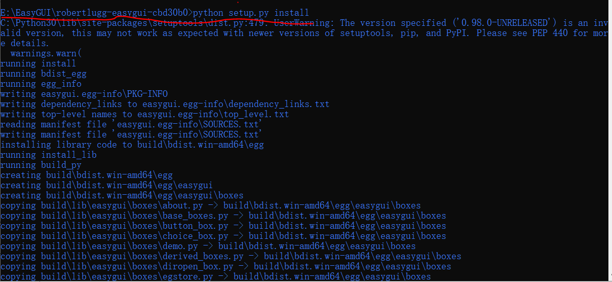 EasyGUI安装小白版教程（含安装时部分报错的解决方案）-CSDN博客