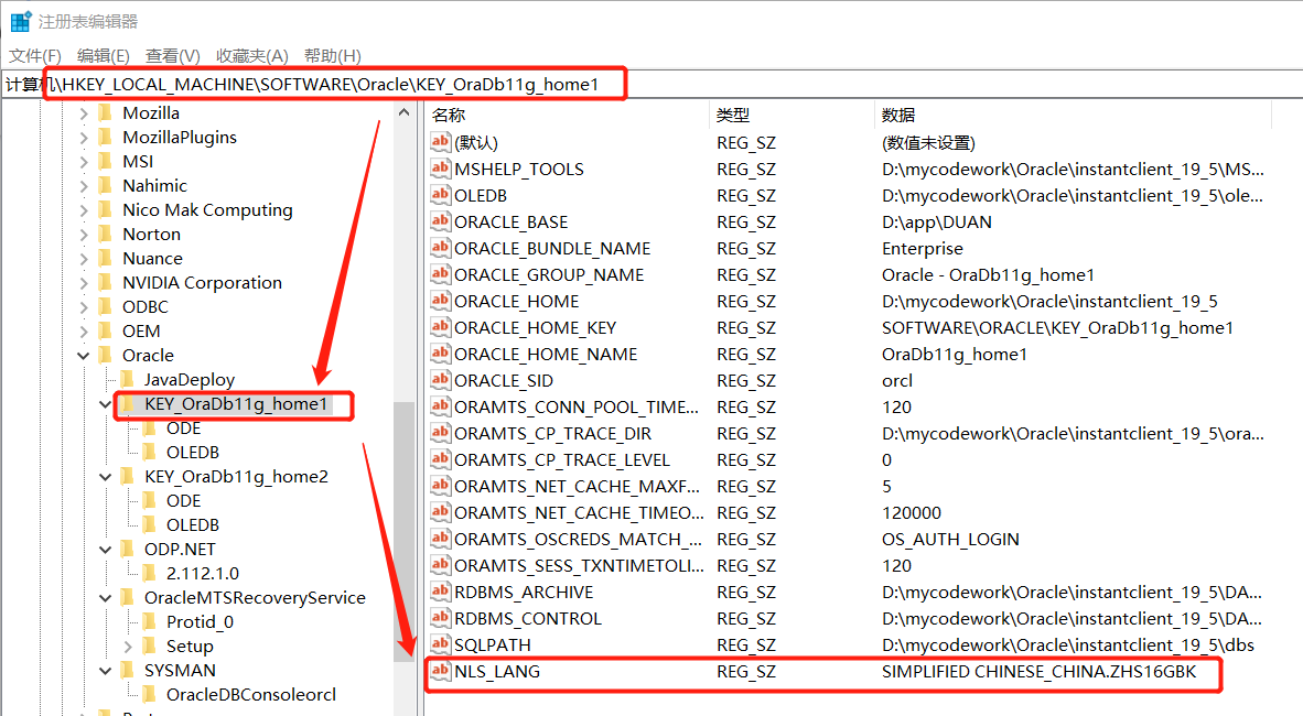 注册表中nls_lang误删了，怎么重新加入，以及如何修改客户端字符集_注册表没有nls-CSDN博客