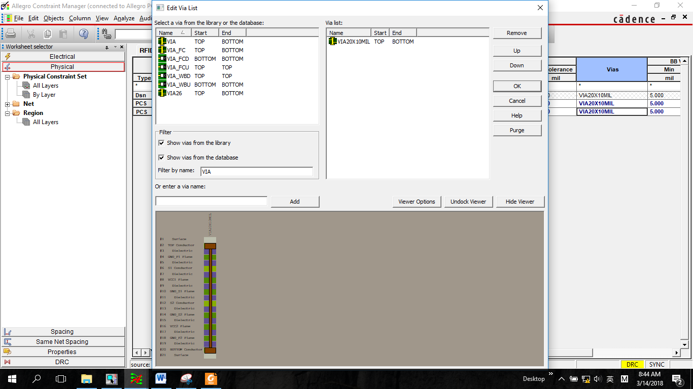 Allegro添加过孔-CSDN博客