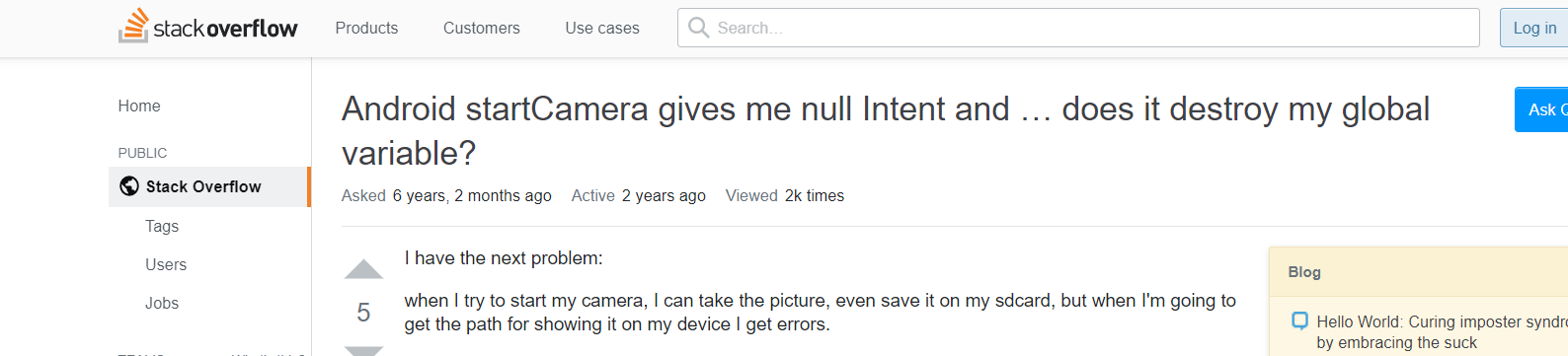 Android 调用相机出现异常 NullPointerException: uri_拍照 nullpointerexception: uri at com.android.intern-CSDN博客