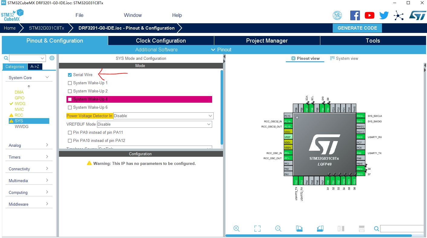 STM32G031无线温湿度仪开源项目 -2，使用STM32CubeMX建立项目过程_stm32cubemx stm32g031-CSDN博客