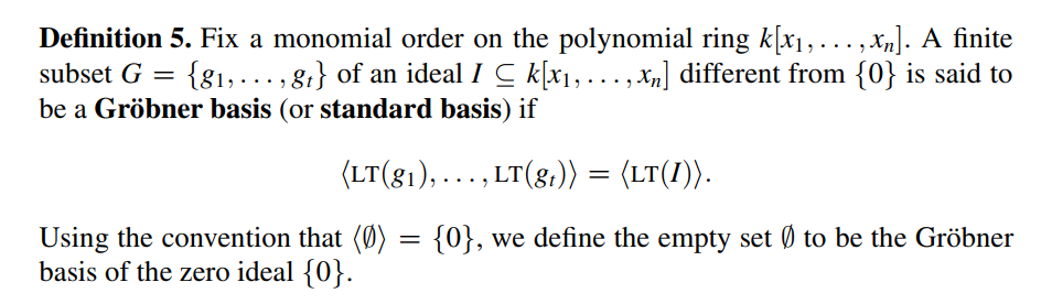 Gröbner基的简单介绍与一些参考文献_groebner bases-CSDN博客