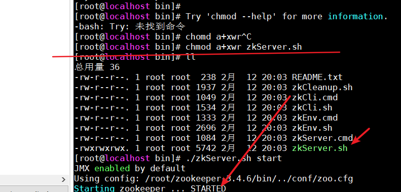 [root@localhost bin]# ./zkServer.sh start -bash: ./zkServer.sh: 权限不够_zkserver.sh start权限不够-CSDN博客