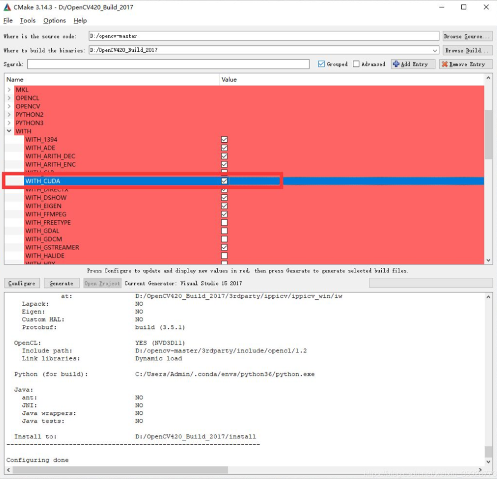 Win10下编译同时支持CUDA以及Python3的OpenCV 4.2教程_opencv modules to be built没有python3-CSDN博客