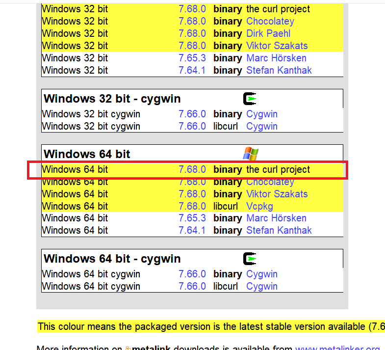 Windows10 64bit 下，安装和使用curl命令_windows10 怎么执行curl-CSDN博客