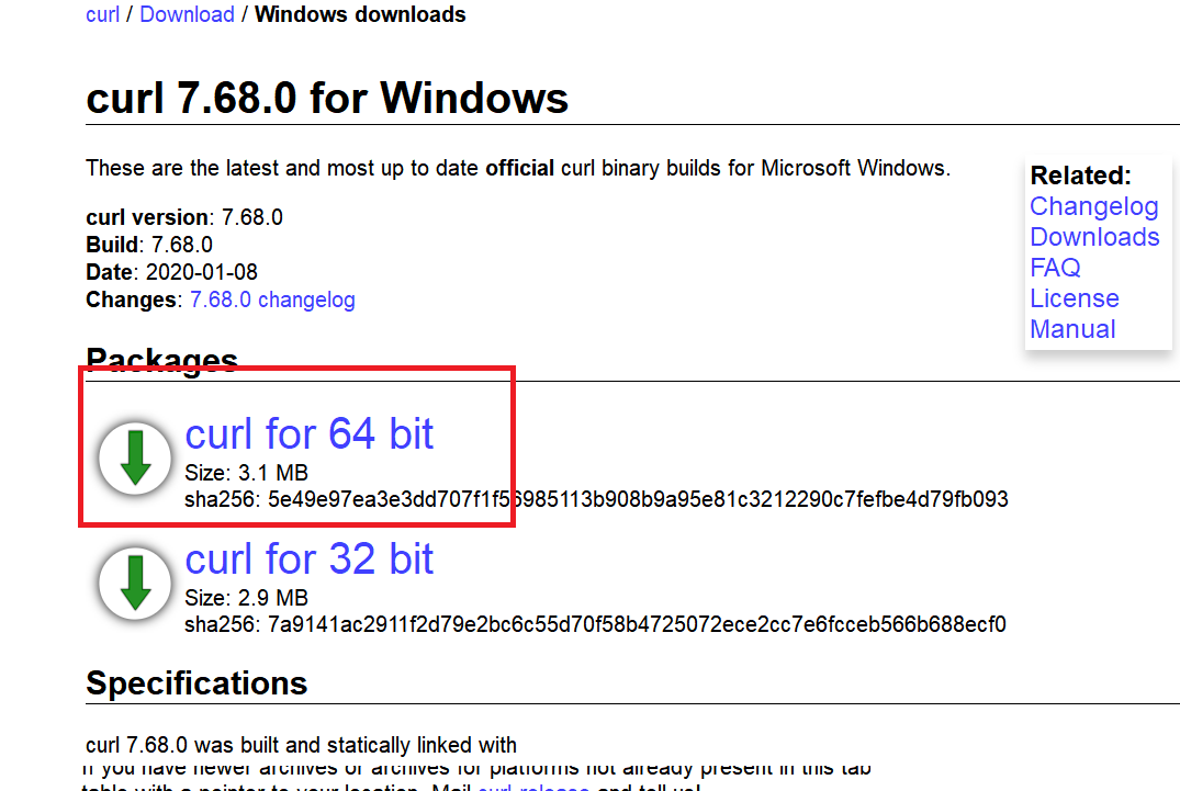Windows10 64bit 下，安装和使用curl命令_windows10 怎么执行curl-CSDN博客