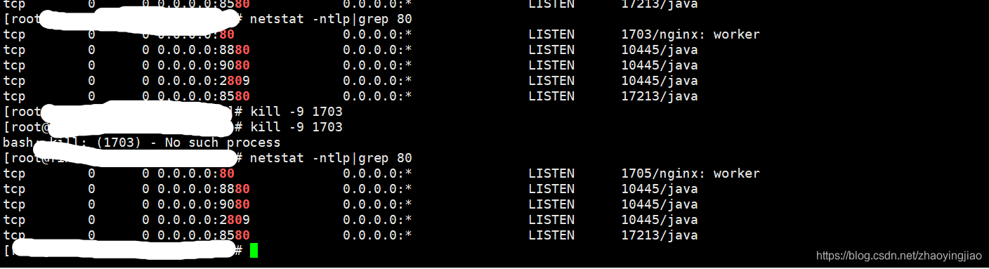 Linux Nginx进程占用80端口杀不掉 Linux 80端口 杀不死 Csdn博客