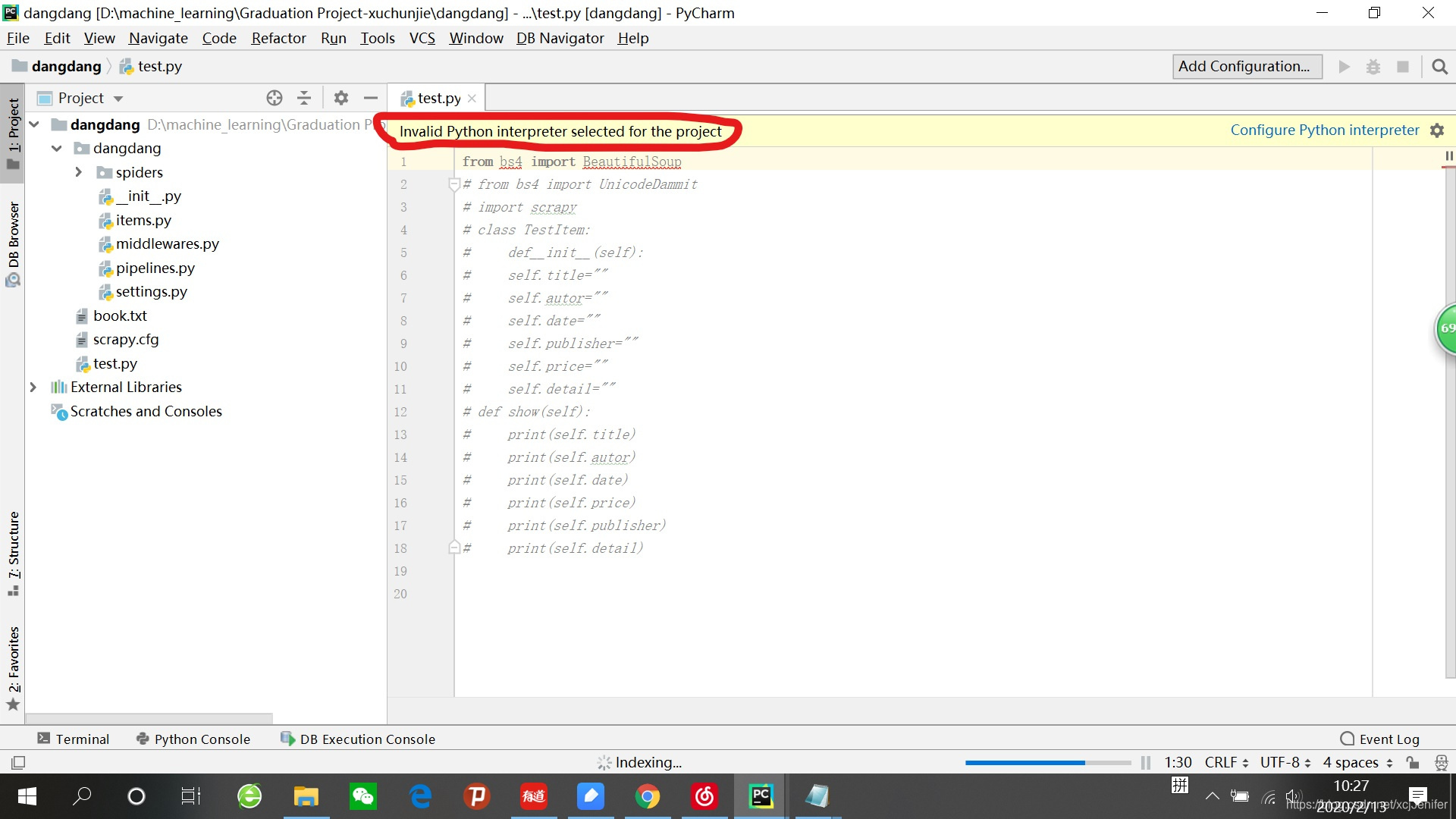 Invalidno Python Interpreter Configured For The Projectinvalid Interpreter Configured Csdn博客