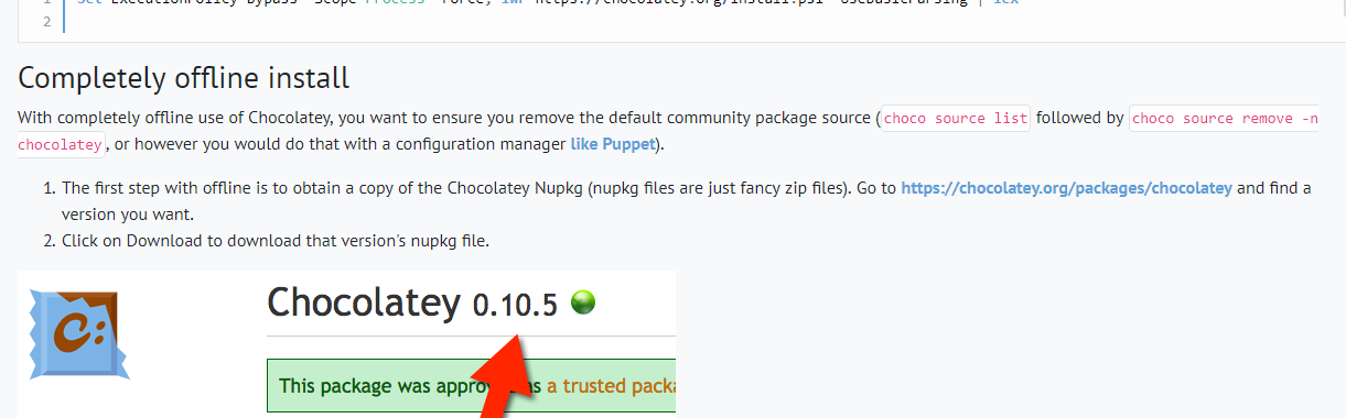 Chocolatey offline installation steps - Programmer Sought