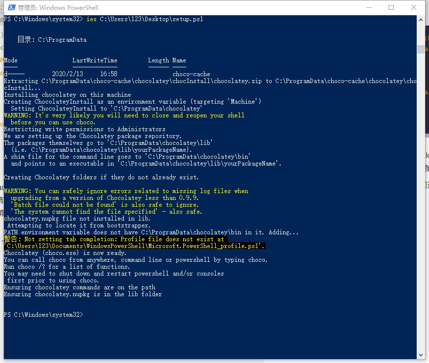 Chocolatey offline installation steps - Programmer Sought