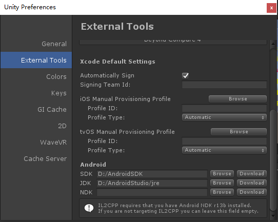 Unity编译时找不到AndroidSDK的问题 | Unable to list target platforms_commandinvokationfailure: unable to ...