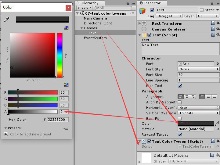 DoTween DOColor颜色、DOFade透明度 渐变动画-CSDN博客