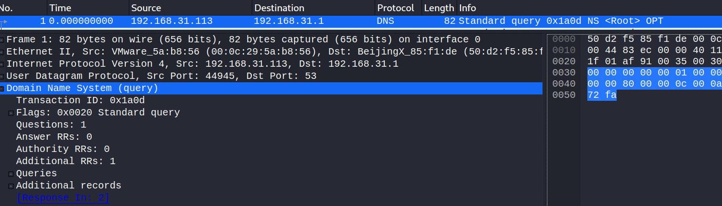 dig基本介绍+利用wireshark和dig命令学习dns整个过程_chaos txt记录“ version.bind”的查询通常会提示服务器将信息发送回查询源。-CSDN博客