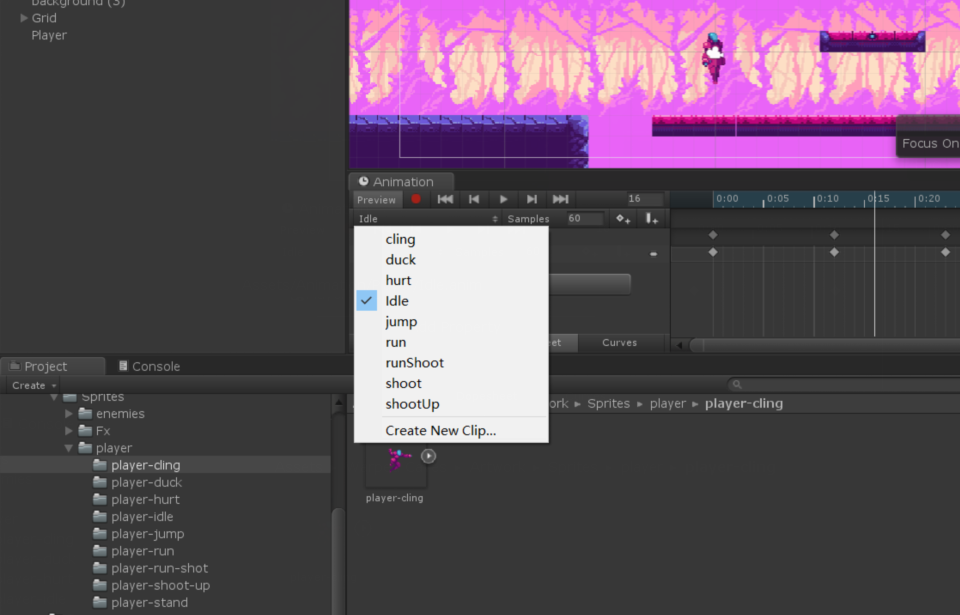 unity2D学习（5）为角色添加动画_unity2d如何把animation里面的添加到animator-CSDN博客