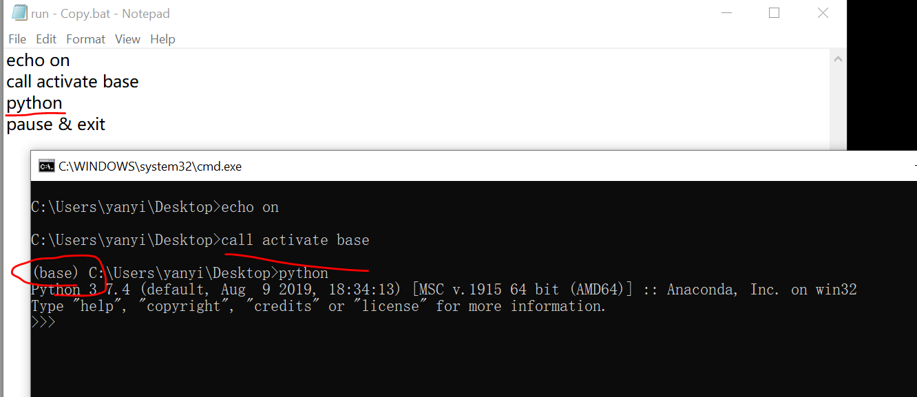 Anaconda3环境path与notepad++的NppExec插件激活环境与快速运行python脚本与matlab脚本,c代码_call activate base-CSDN博客