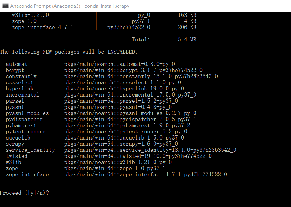 anaconda 中安装Scrapy_用conda安装scrapy命令-CSDN博客