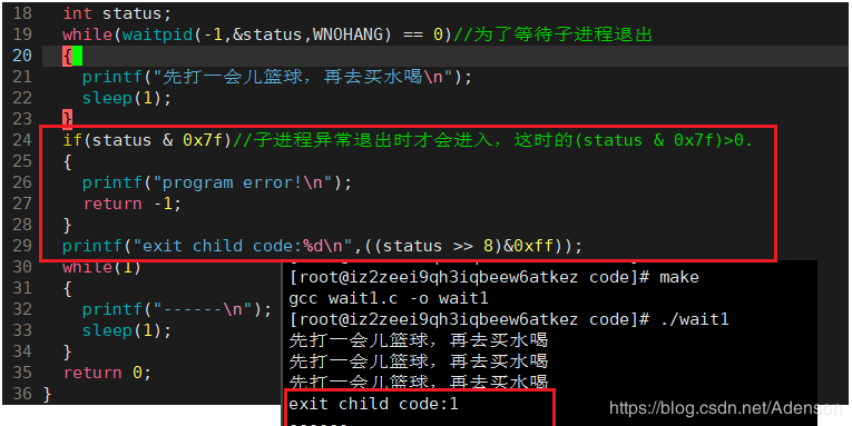 详解wait/waitpid的参数：status_waitpid status-CSDN博客