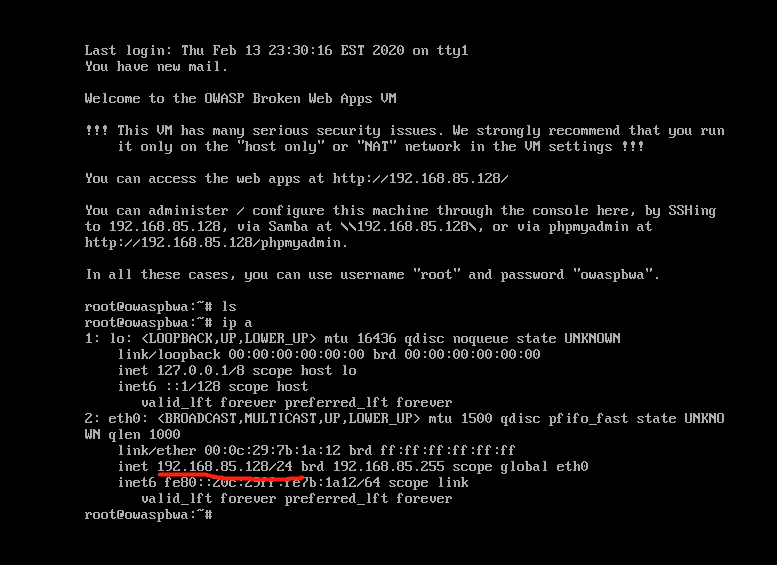 web安全学习笔记（一） OWASPBWA--靶机搭建_broken web application-CSDN博客