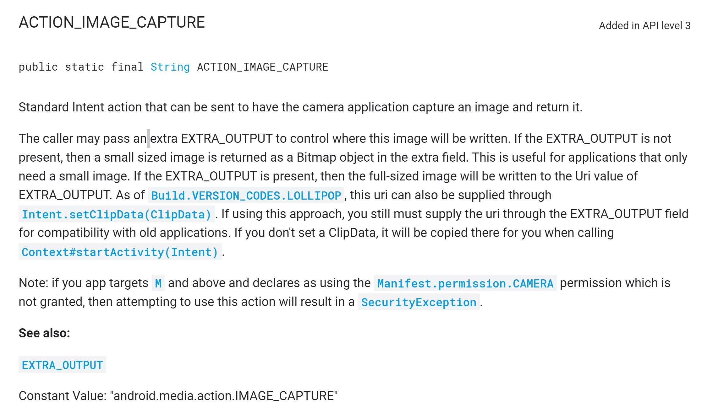 MediaStore.ACTION_IMAGE_CAPTURE注意事项-CSDN博客