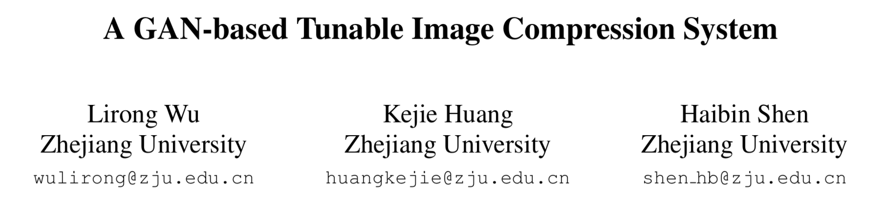 图像压缩之《A GAN-based Tunable Image Compression System》-CSDN博客