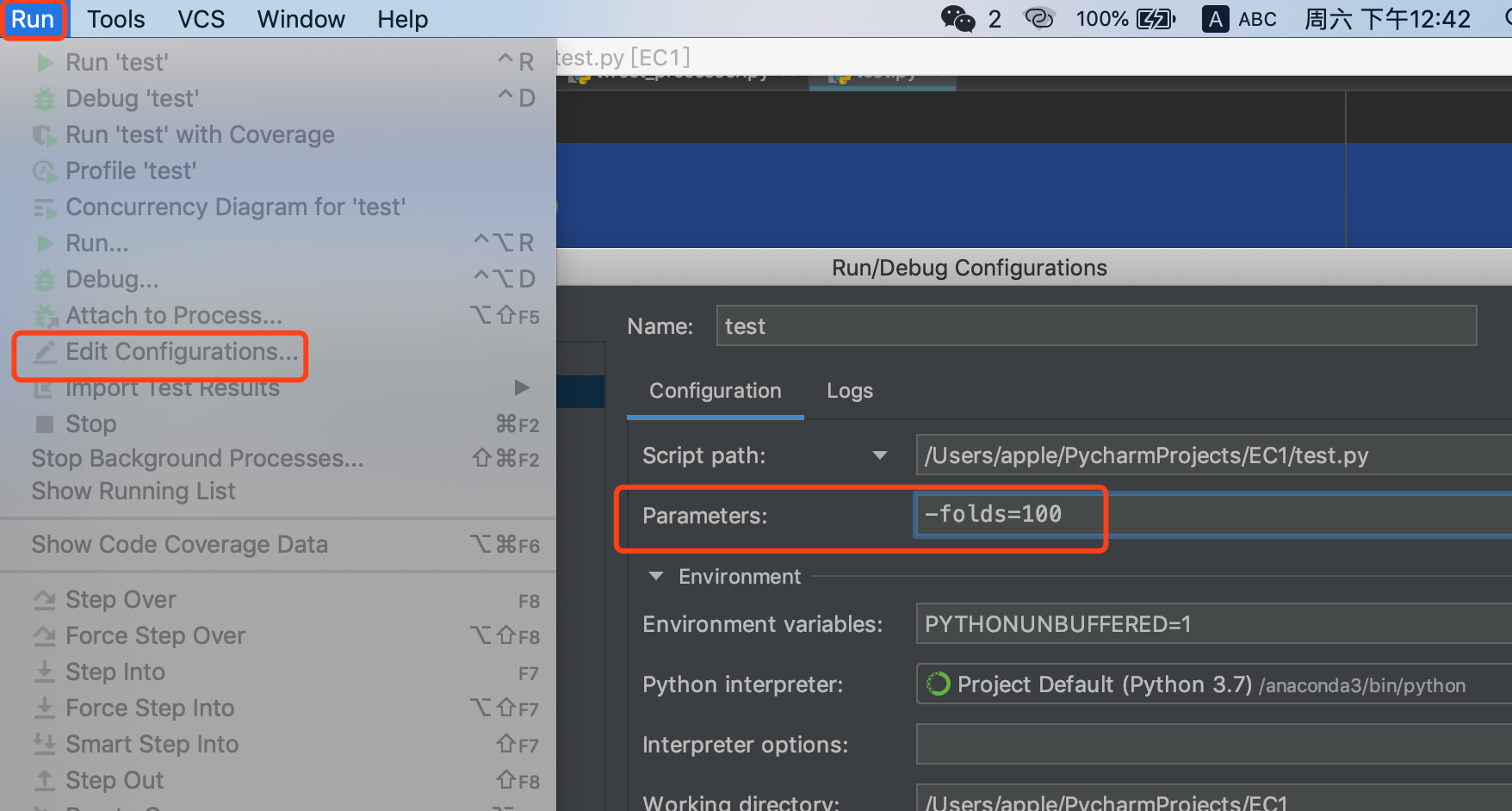 Python Miscellaneous | (15) Use Pycharm to execute scripts with command line parameters ...