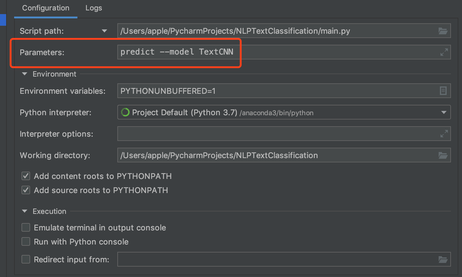 Python Miscellaneous | (15) Use Pycharm to execute scripts with command line parameters ...