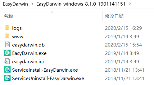 Windows10上运行EasyDarwin_easydarwin下载使用-CSDN博客