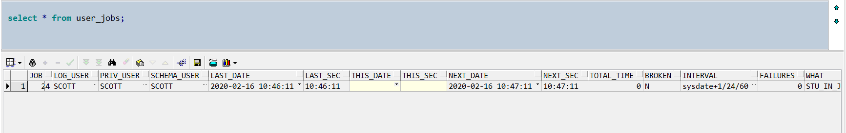 oracle 定时任务_trunc(sysdate,'mi')-CSDN博客