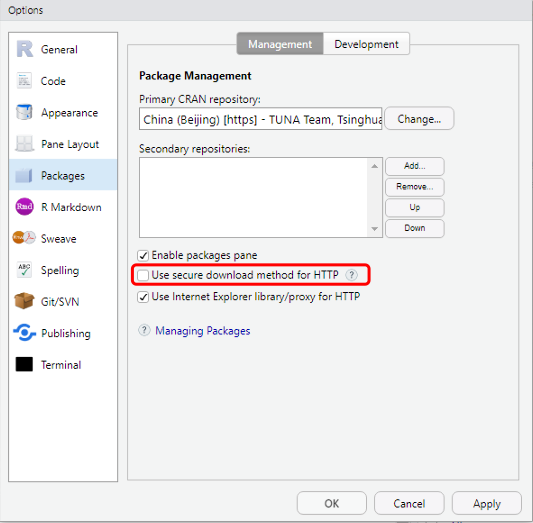 Rstudio install.packages失败解決方式_rstudio无法安装install.packages("reshape2")-CSDN博客