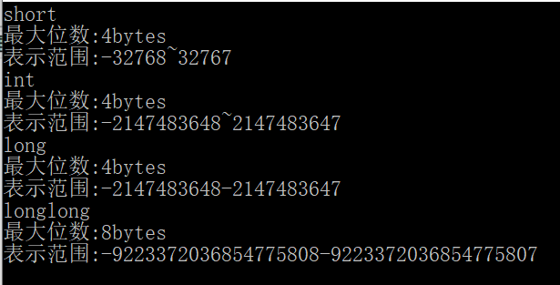 short、int、long、longlong的表示范围_longlongmax-CSDN博客