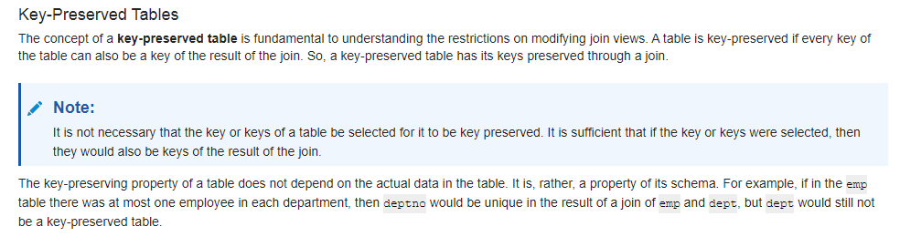 Oracle视图更新条件——Key-Preserved Tables（ORA-01779: 无法修改与非键值保存表对应的列）_oracle更新视图ora-01779-CSDN博客