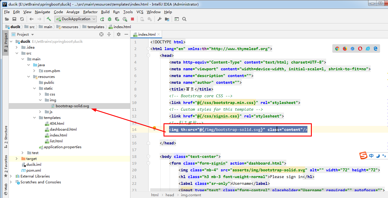 springboot使用thymeleaf的方式引用static中的静态资源以及引用框架文件资源方法_springboot thymeleaf html引用 static img-CSDN博客