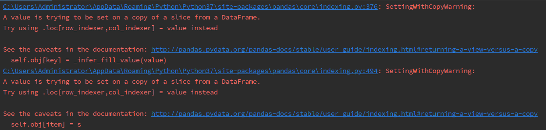 Dataframe添加列时，警告a Value Is Trying To Be Set On A Copy Of A Slice From A