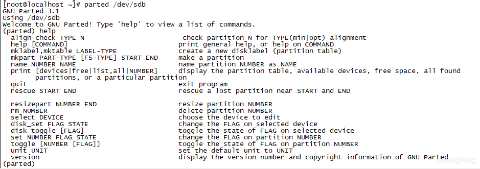 使用parted分区并用GPT方式分区_mengpt使用-CSDN博客