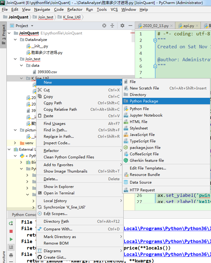 JoinQuant聚宽本地环境配置_在环境中配置joinquant-CSDN博客