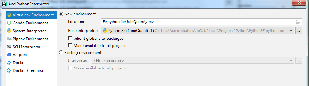 JoinQuant聚宽本地环境配置_在环境中配置joinquant-CSDN博客