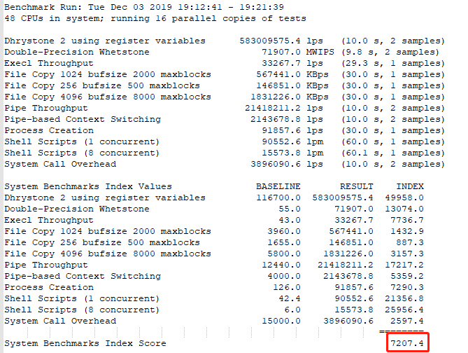 CPU性能测试工具--UnixBench_unixbench 限cpu核心-CSDN博客