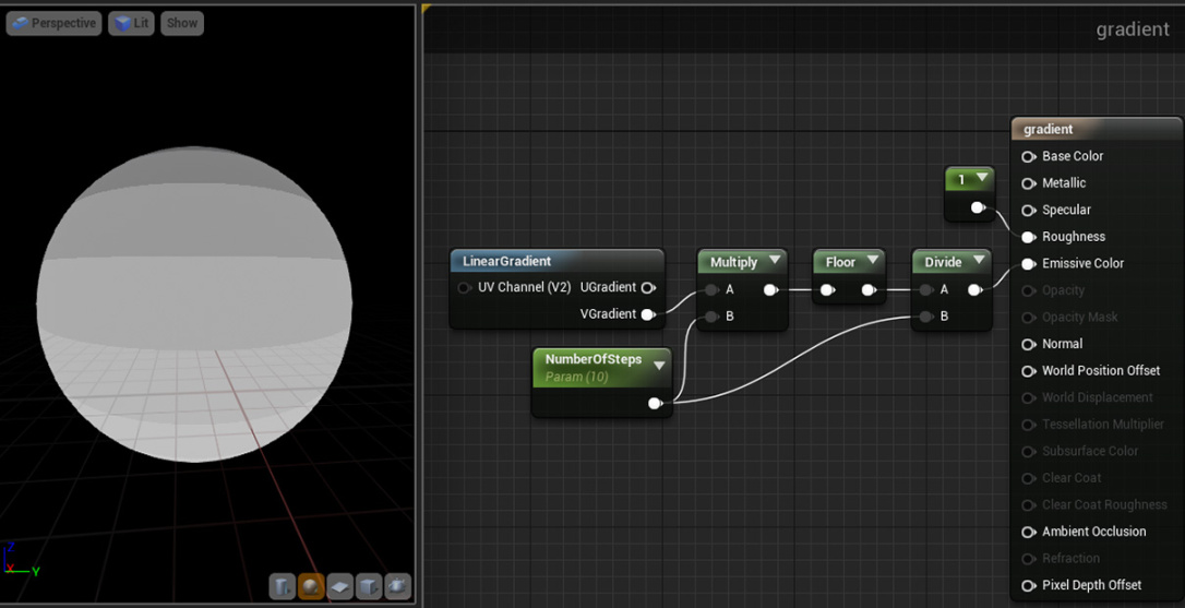 Ue4材质 阶梯式渐变ue渐变节点 Csdn博客 